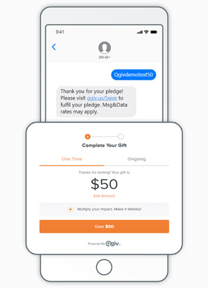 Text-to-Donate Mobile Suite - Mobile Giving Made Easy | Qgiv