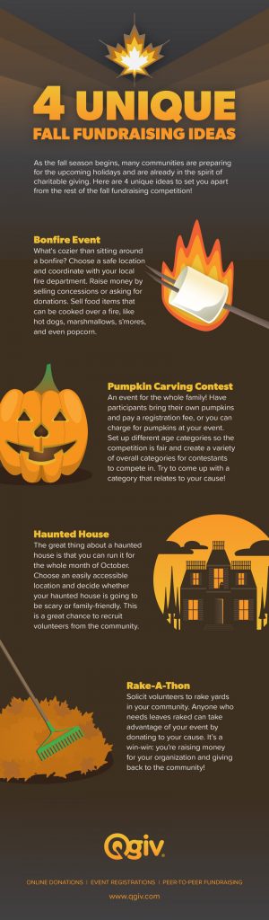 [Infographic] 4 Unique Fall Fundraising Ideas - Fundraising Blog for ...