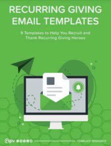 Recurring Giving Email Templates - Qgiv Success Center