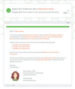 Donor Welcome Series Email Templates - Qgiv Success Center