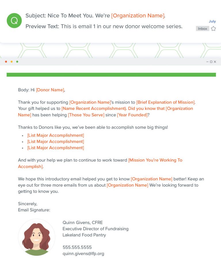 Create an Email Welcome Series for Donors [With Templates ...