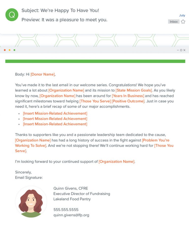 Create an Email Welcome Series for Donors [With Templates ...